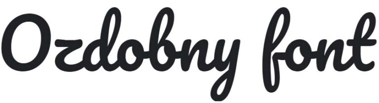 Darmowe Fonty ozdobne z polskimi znakami - Barańska Studio brandingowe